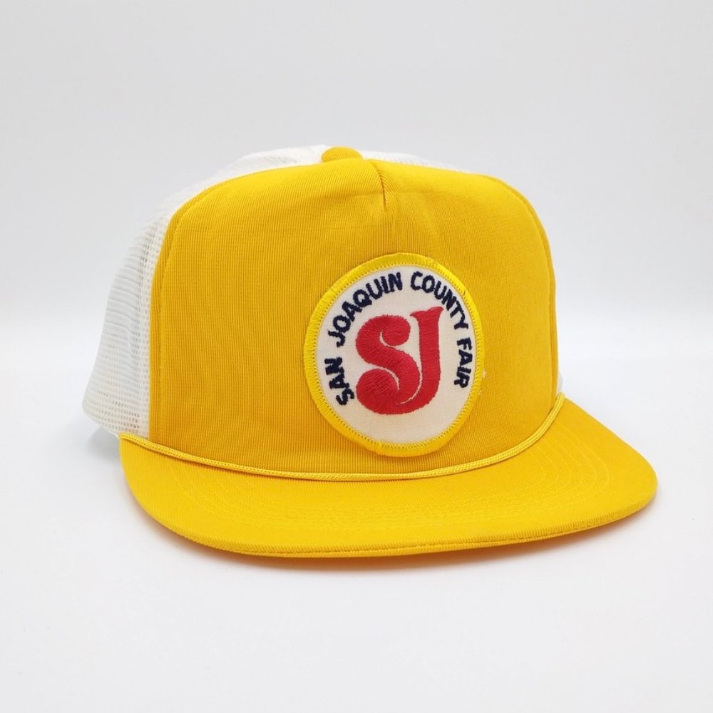 Vintage San Joaquin County Fair Trucker Hat 80s - Gem